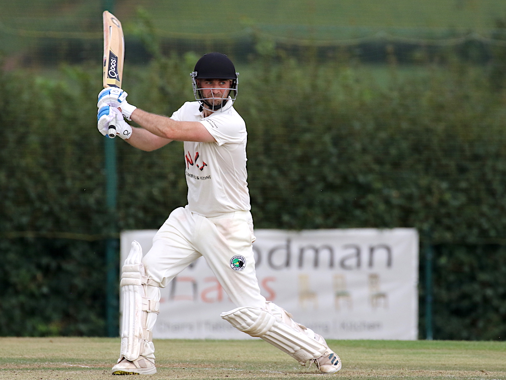 Skipper Chappell (pictured) takes a ton off Sandford as Bradninch ...