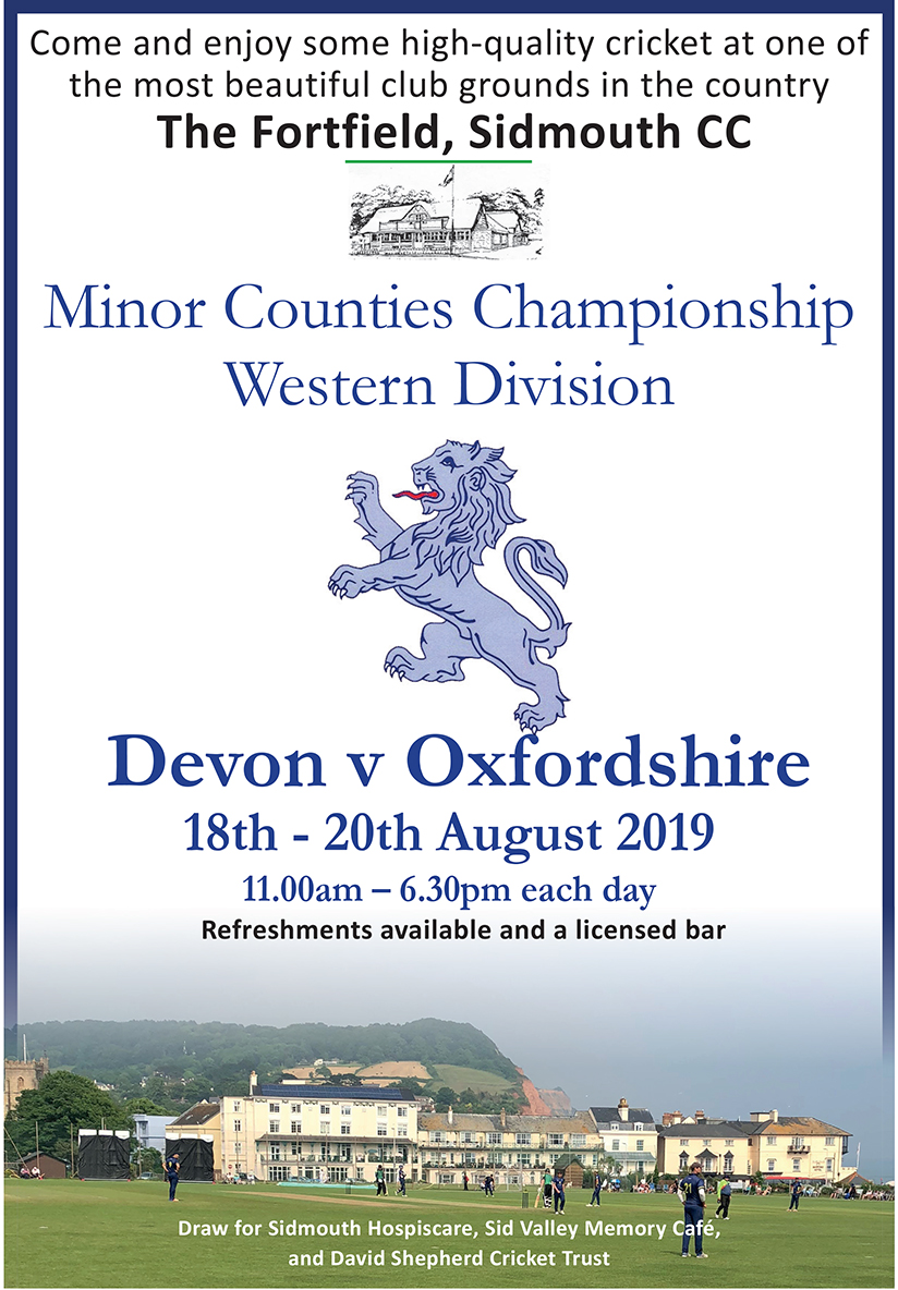 Three-day cricket at Sidmouth starts on Sunday when Devon face ...